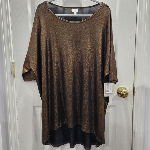 LuLaRoe | Tops | Nwt Rare Lularoe Holiday Collection Copper Shimmering ...